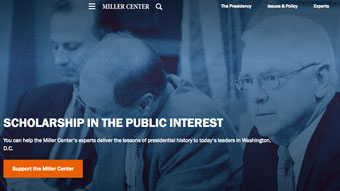 Welcome to the new MillerCenter.org | Miller Center